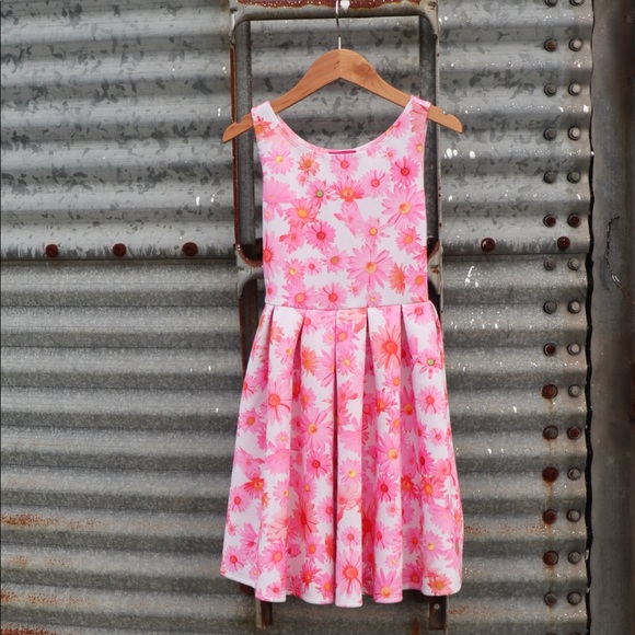 Kate Mack | Dresses | Kate Mack Pink Floral Sleeveless Dress | Poshmark